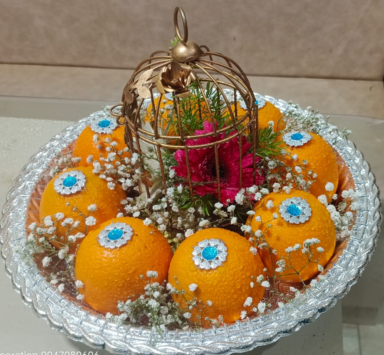 Creative Plate Decoration Gallery | Flower Decorators in Karur